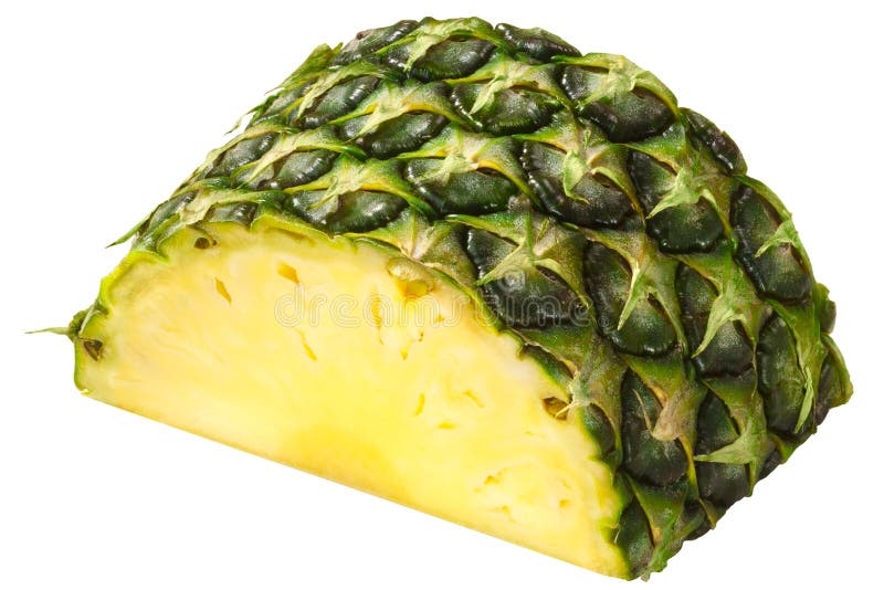 Pineapple Ananas Comosus Chunk Stock Image - Image of fruit, slice ...
