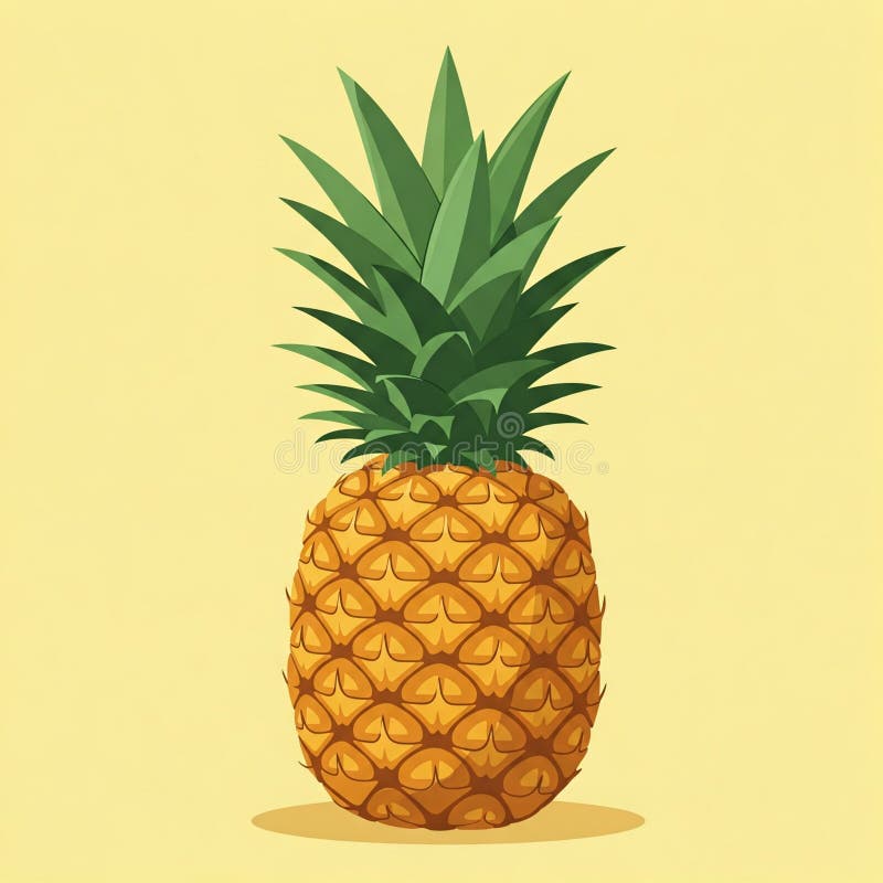 Pineapple cartoon vektor stock illustration. Illustration of cartoon ...