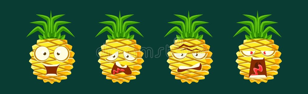 Scared Pineapple Stock Illustrations – 58 Scared Pineapple Stock ...