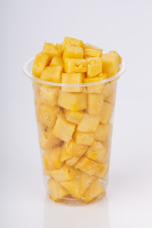 Pineapple cubes stock photo. Image of pieces, appetizing - 231634862