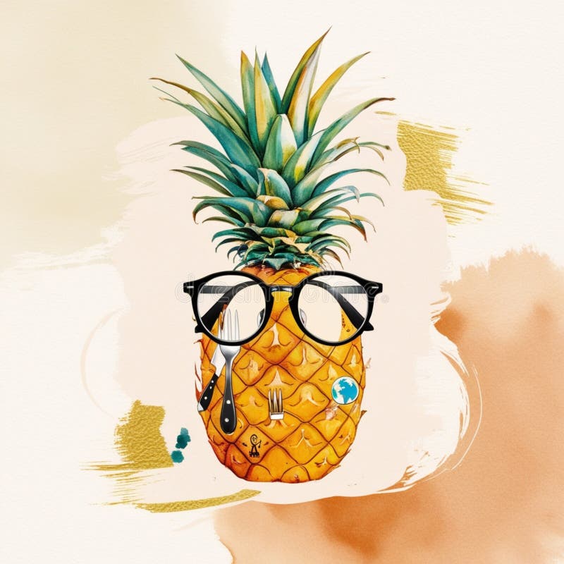 Pineapple Design stock illustration. Illustration of pattern - 359917633