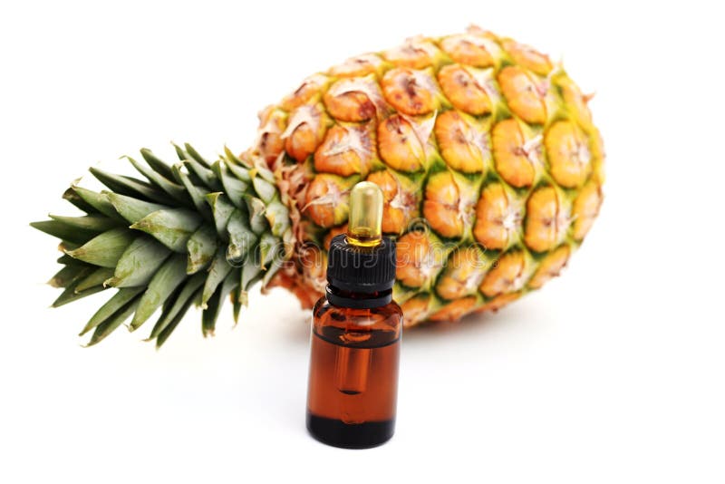 Pineapple essential oil stock photo. Image of relaxation - 15873904