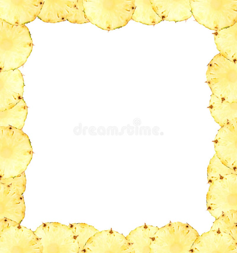 Pineapple frame. stock photo. Image of paintings, deco - 2760380