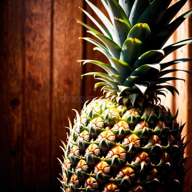 Pineapple Fresh Raw Organic Fruit Stock Illustration - Illustration of ...