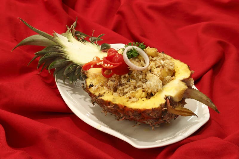 Pineapple Fried Rice stock photo. Image of fried, gourmet - 16355228