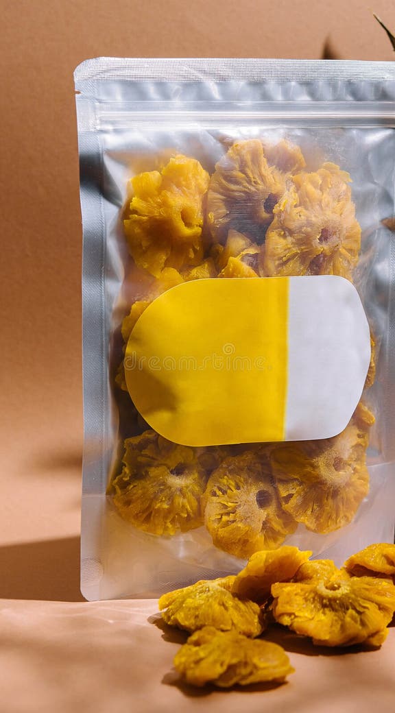 Pineapple Fruit and Dry Pineapple in Pack Stock Photo - Image of meal ...