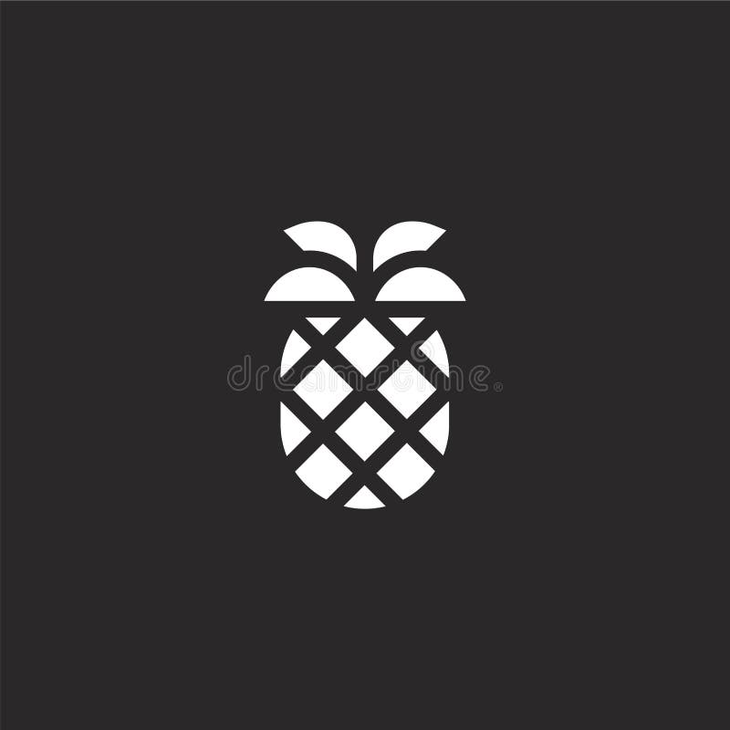 Pineapple Icon. Filled Pineapple Icon for Website Design and Mobile ...