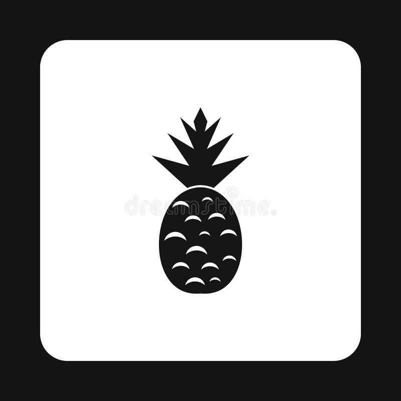 Pineapple Icon, Simple Style Stock Vector - Illustration of fresh ...
