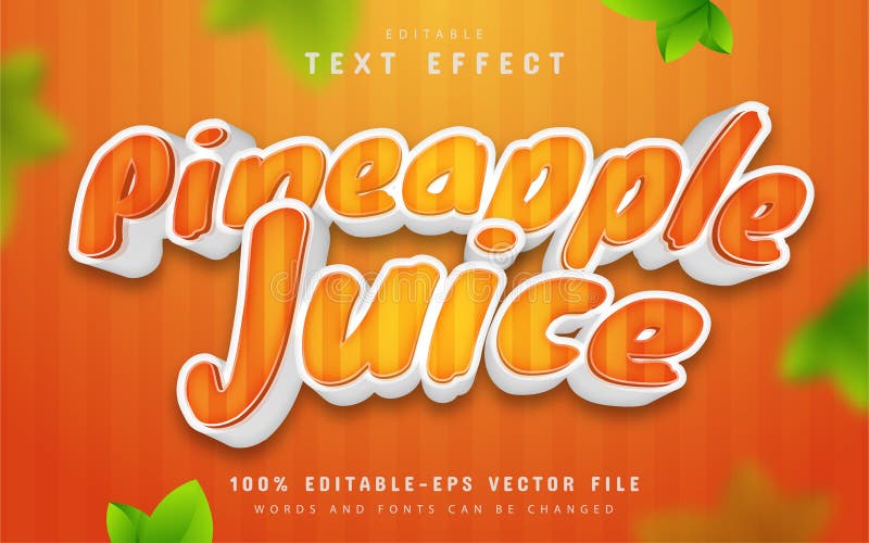 Juice Editable Text Effect Stock Illustrations – 184 Juice Editable Text Effect Stock ...