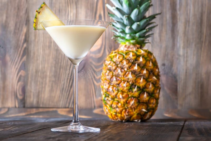 Pineapple Lassi cocktail stock photo. Image of garnished - 272103264