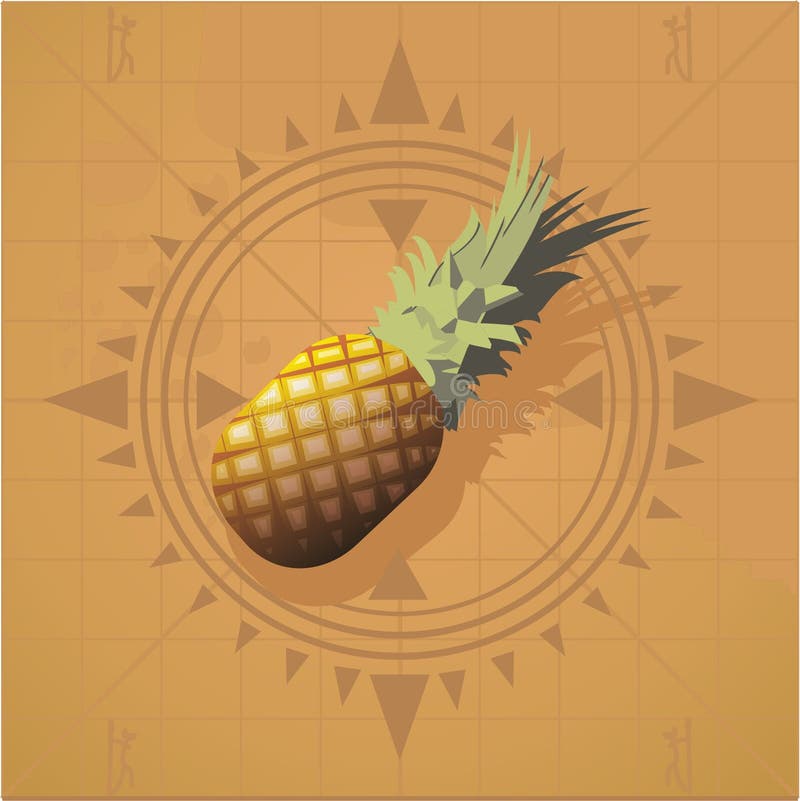 Pineapple stock illustration. Illustration of rufous - 38520404