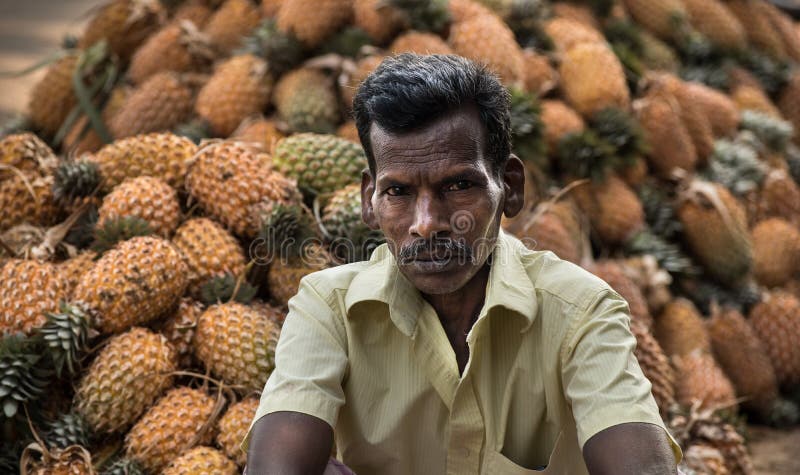 Pineapple Harvesting in Kerala Editorial Photo - Image of depending ...