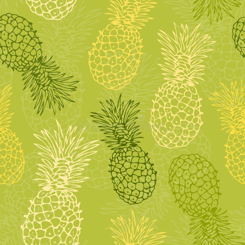 Pineapple pattern stock vector. Illustration of natural - 23350366