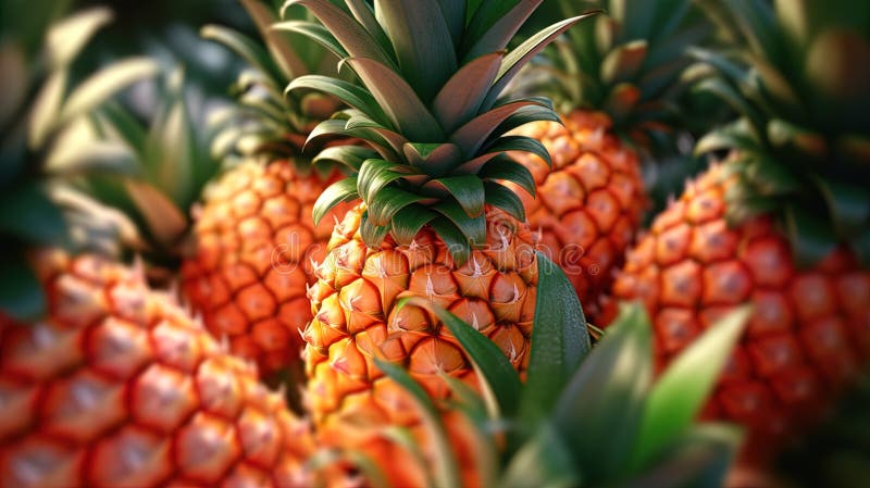 Pineapple pattern stock illustration. Illustration of summer - 299990185