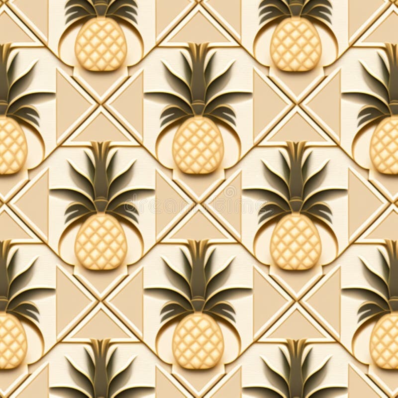 Pineapple Pattern. Pineapple Illustration Texture Stock Illustration - Illustration of ...