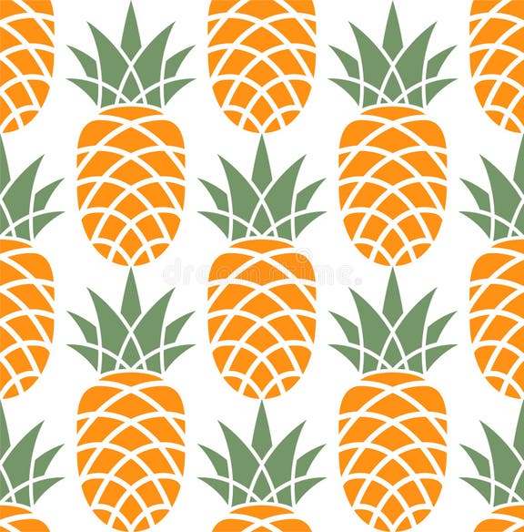 Pineapple. Pattern stock vector. Illustration of pattern - 34752214