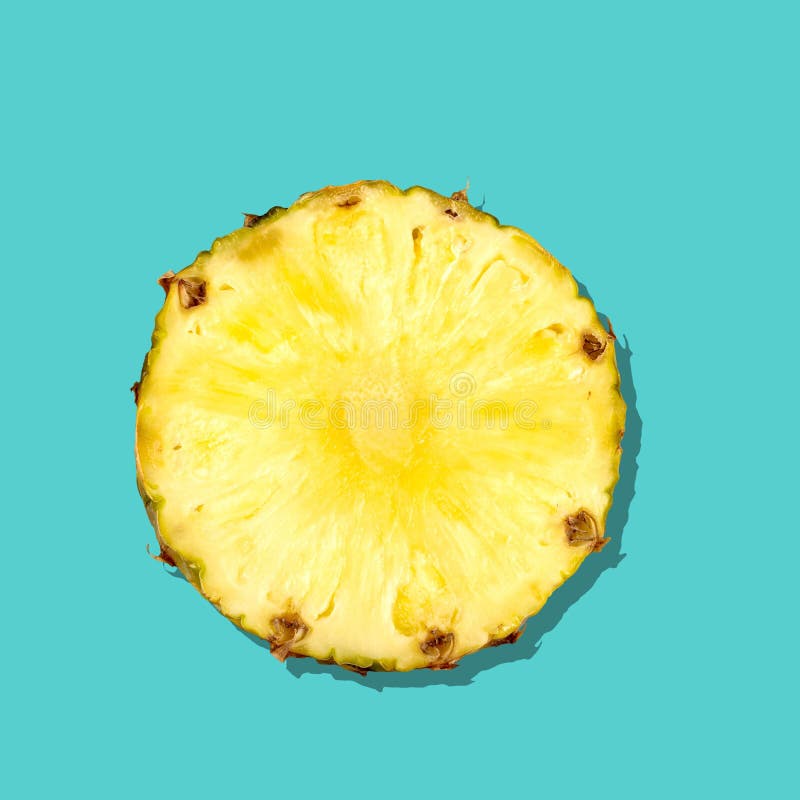 Pineapple stock image. Image of tropical, circle, portion - 119514847