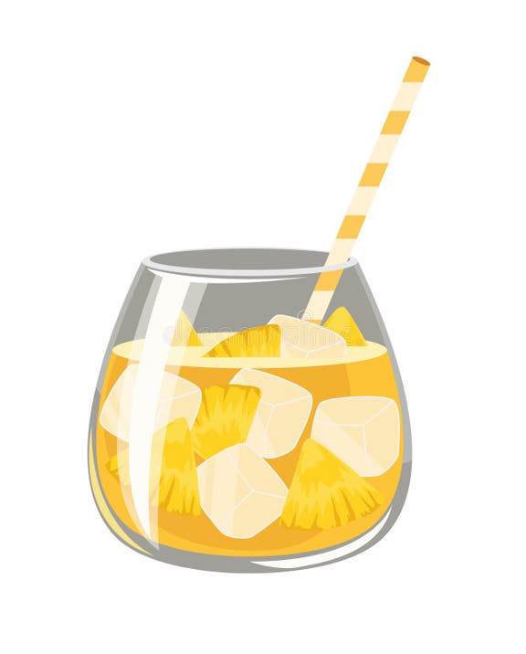Pineapple refresh drink stock vector. Illustration of healthy - 259136117
