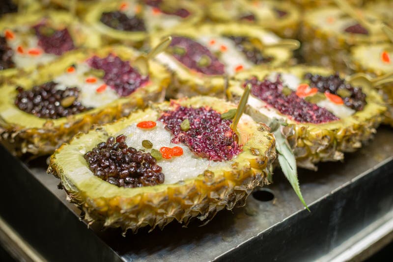 Pineapple rice stock image. Image of dinner, cuisine - 105775393