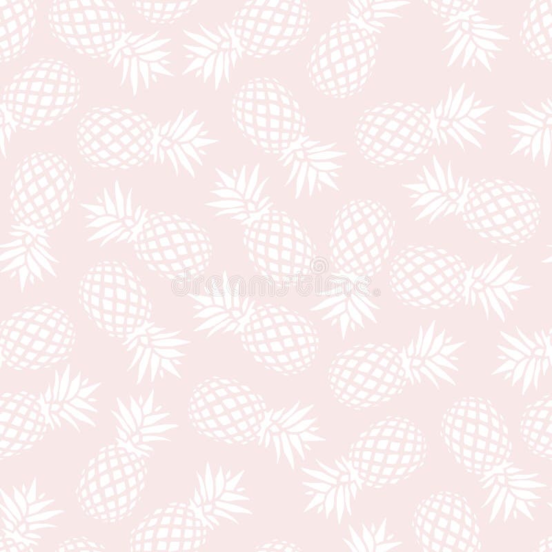 Pineapple Seamless Pattern on Pink Background Stock Vector ...