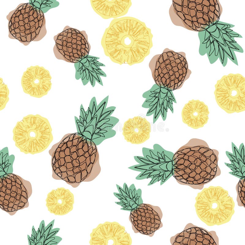 Pineapple Background Design Stock Illustrations – 58,417 Pineapple ...