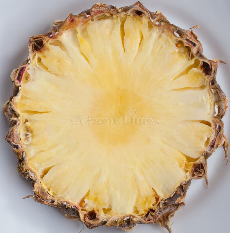 Pineapple Slice Closeup Texture Stock Image - Image of sweety ...