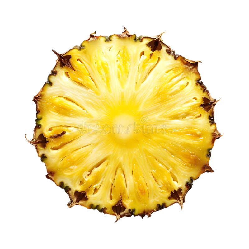 Pineapple Slice on Transparent Background - Ai Generated Stock ...