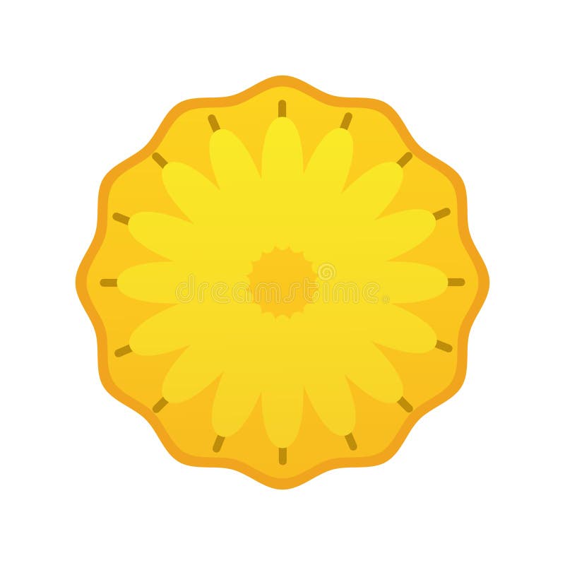 Pineapple Tropical Fresh Half Fruit Icon Stock Vector - Illustration of ...