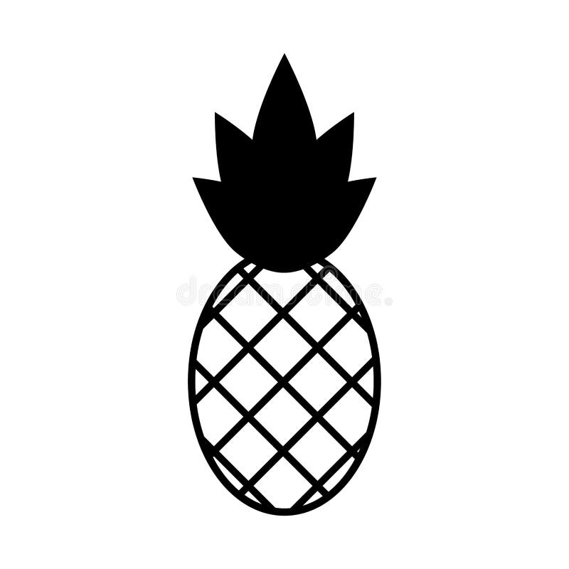 Pineapple, vector icon stock vector. Illustration of fresh - 262539732
