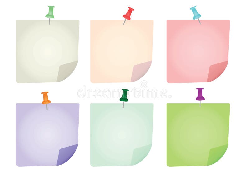 Notes stock vector. Illustration of bulletin, organize - 90078528