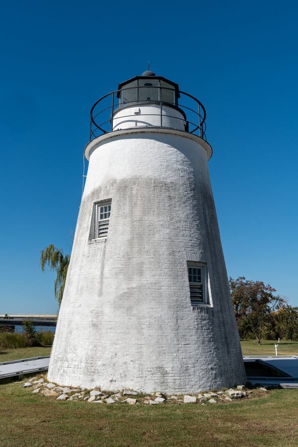 Piney Point Lighthouse in Southern Maryland on the Chesapeake Bay Stock ...
