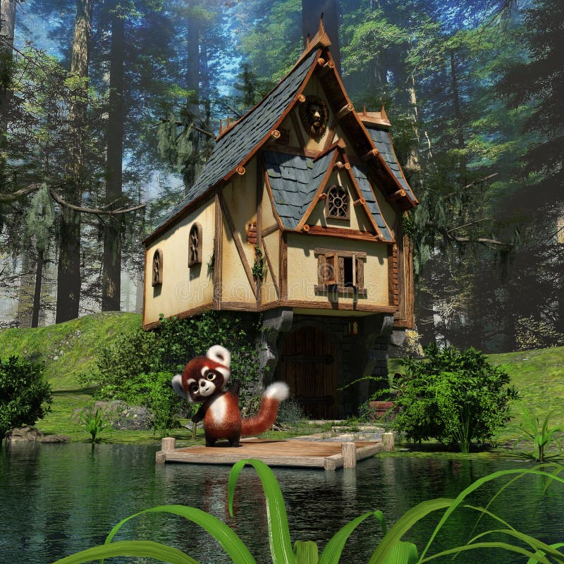 Ping from Fluffy`s Land. Cartoon Character. Stock Illustration ...