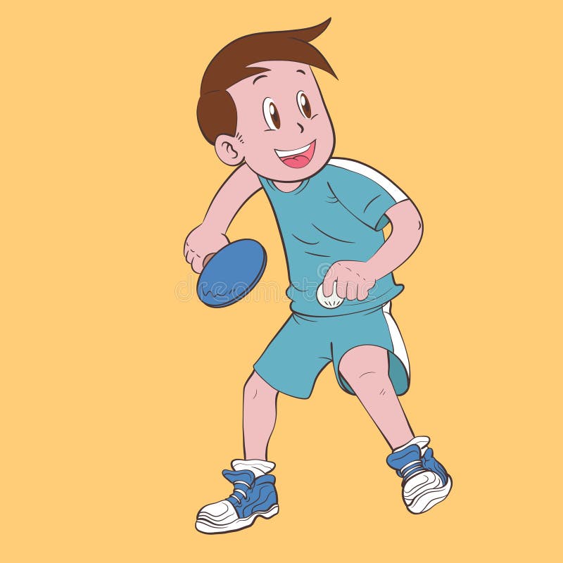 Boy Playing Ping Pong Stock Illustrations – 127 Boy Playing Ping Pong ...