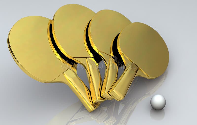Ping Pong Gold Bats Stock Illustrations – 6 Ping Pong Gold Bats Stock ...
