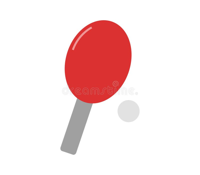 Ping Pong Icon Illustrated in Vector on White Background Stock ...