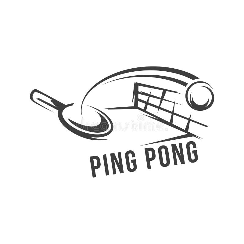 Ping Pong Logo, Emblem Design. Table Tennis Logotype Templates Stock ...