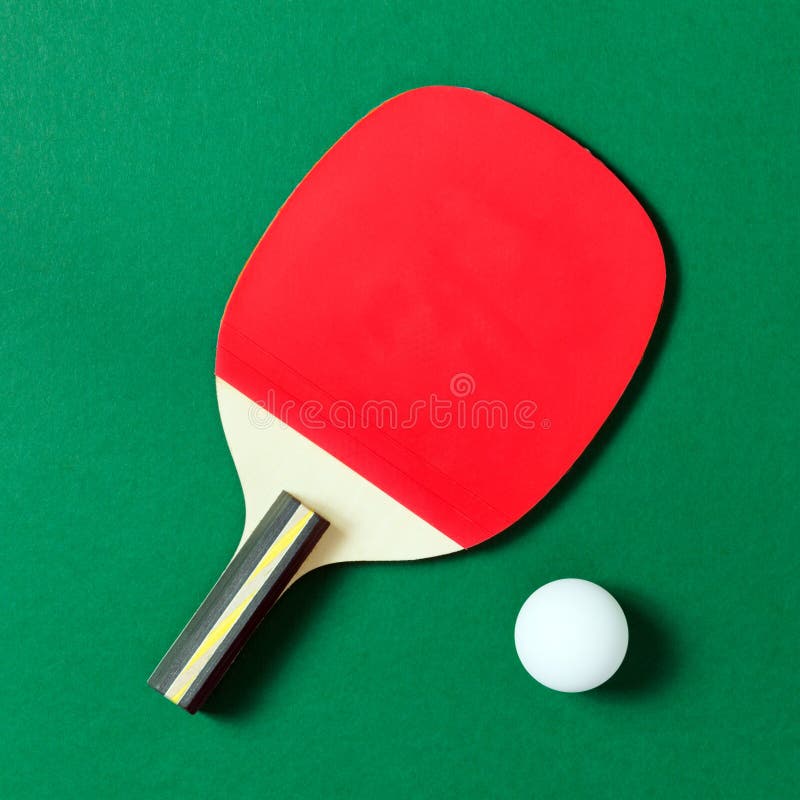 Ping pong paddle with ball stock photo. Image of competition - 73327004