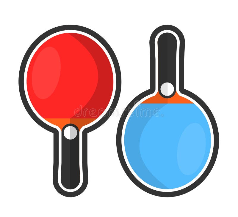 Ping Pong Paddles Vector Illustration Stock Vector - Illustration of ...