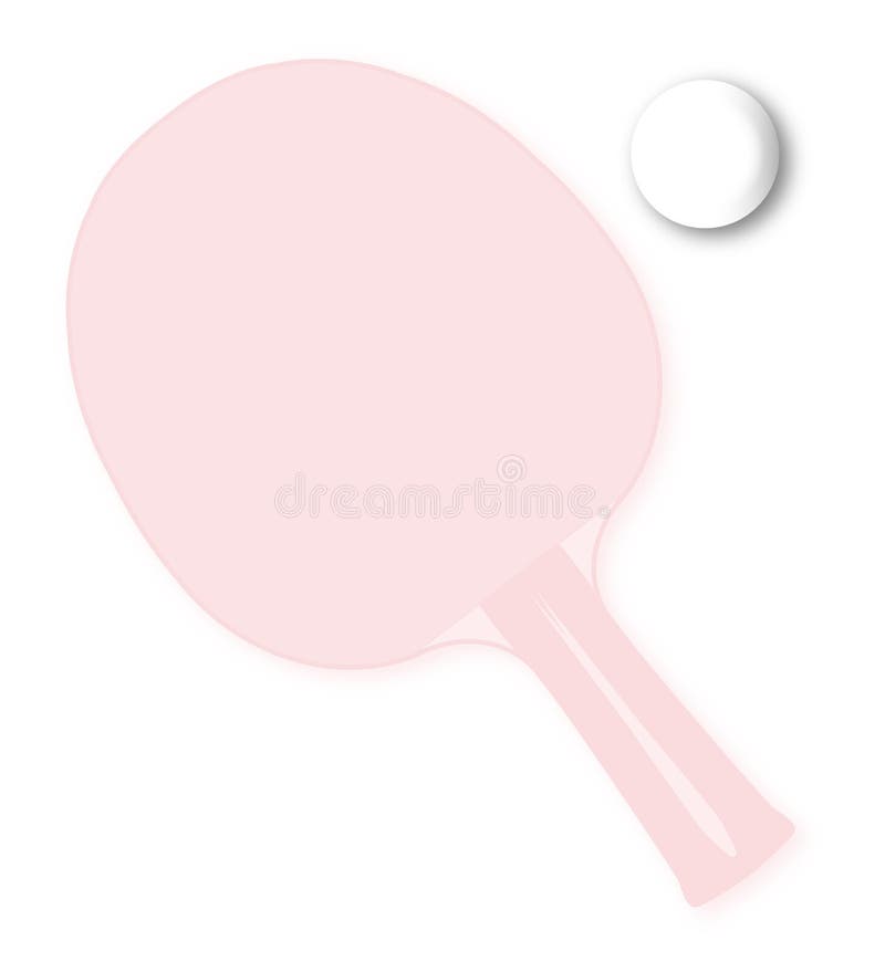 Ping Pong Pink Background on White Ilustração do Vetor - Ilustração de ...