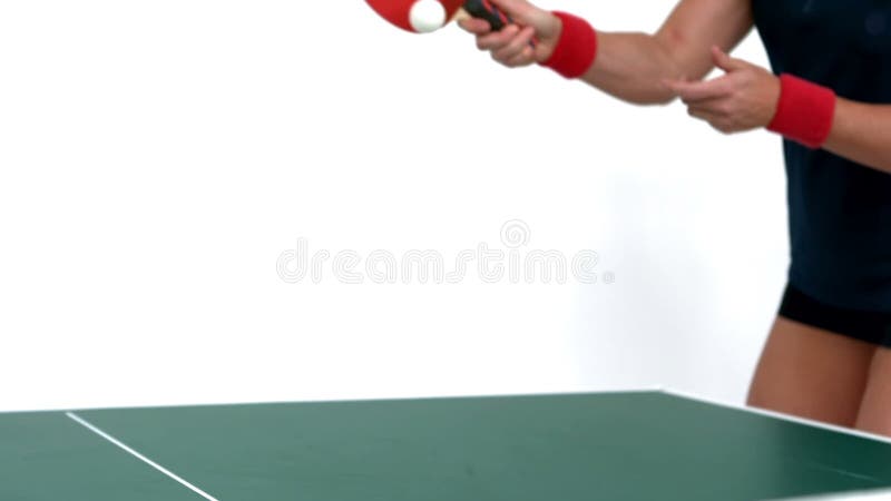 Ping Pong Player Hitting the Ball Stock Video - Video of cute ...