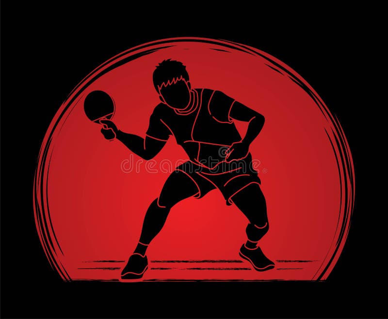 Abstract Table Tennis Player Stock Illustrations – 336 Abstract Table ...
