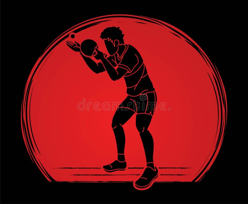 Abstract Table Tennis Player Stock Illustrations – 336 Abstract Table ...
