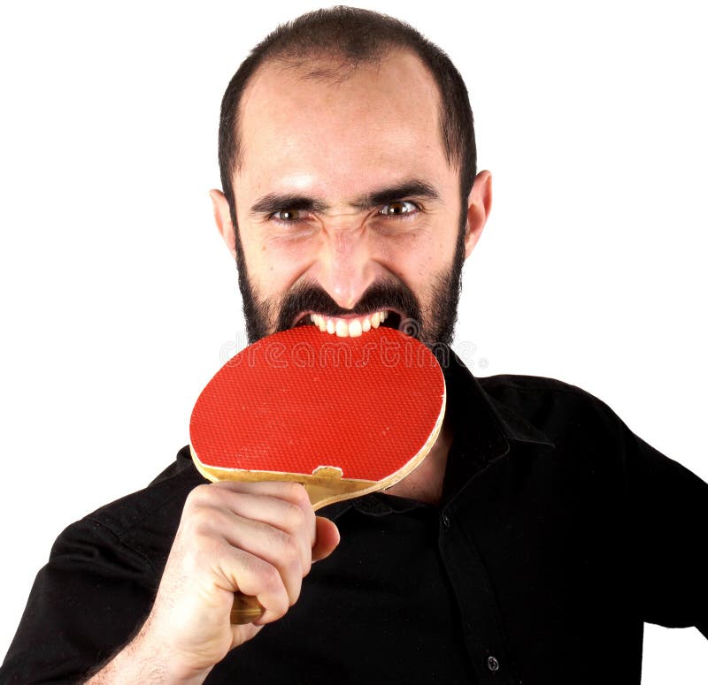 Ping pong stock photo. Image of playing, adult, expression - 50816354