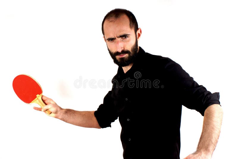 Ping pong stock image. Image of people, portrait, beard - 50965213