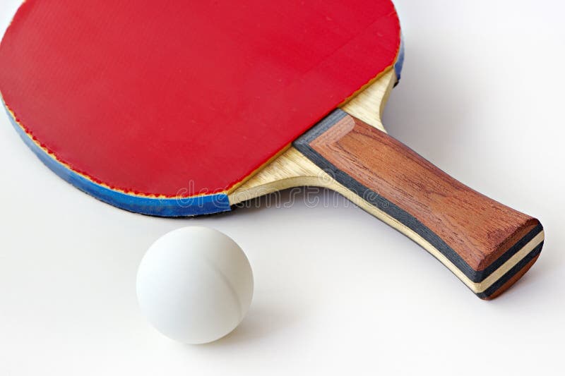 Table Tennis Racket and Ball Stock Photo - Image of pong, play: 20574744