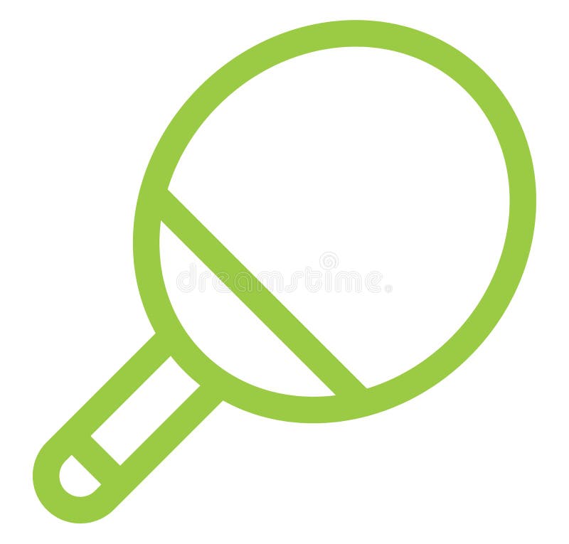 Ping Pong racket, icon stock vector. Illustration of racket - 260374189