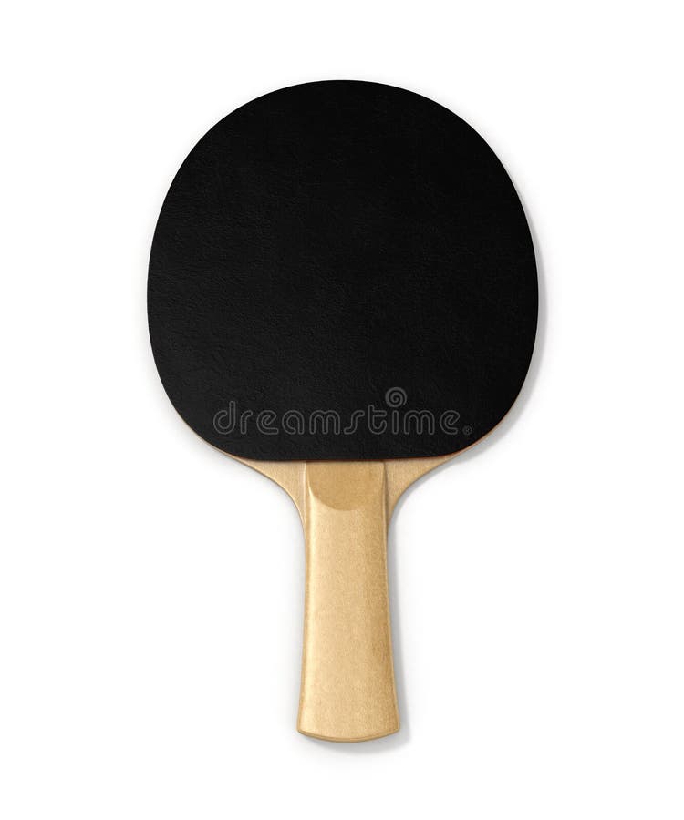 Ping-pong Racket on White Background 3d Stock Illustration ...