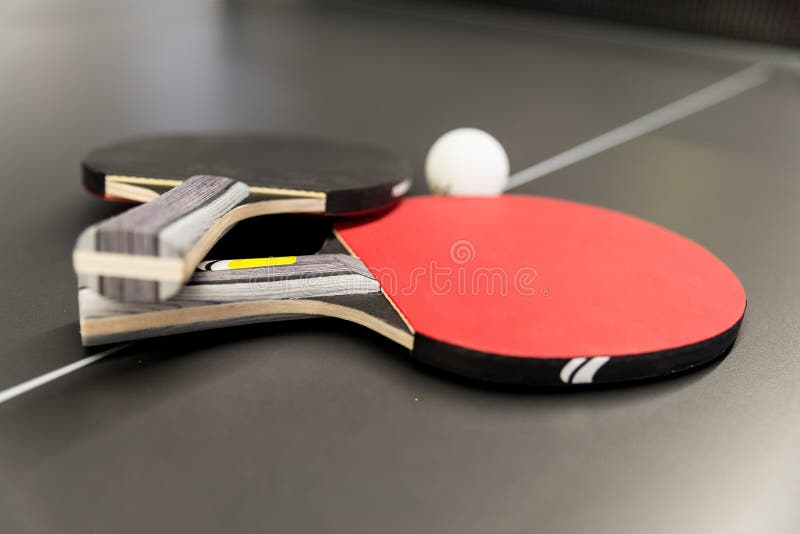 Ping pong rackets stock image. Image of outdoor, outside - 52706719