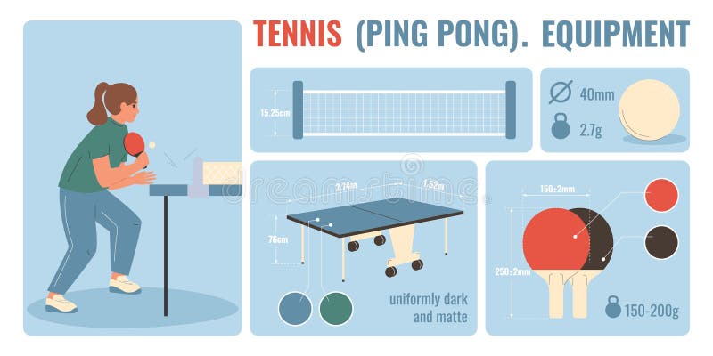 Ping Pong template set stock illustration. Illustration of indoor ...