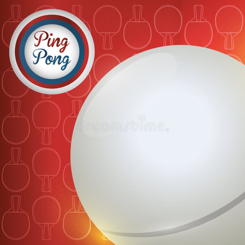 Ping Pong sport design stock vector. Illustration of action - 65423045
